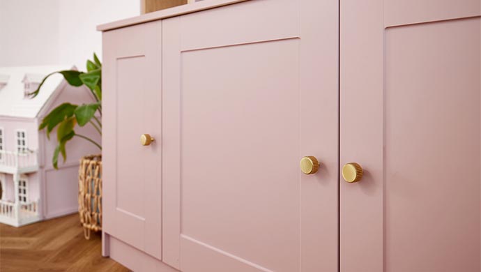 Charlotte Holman’s pretty in pink storage