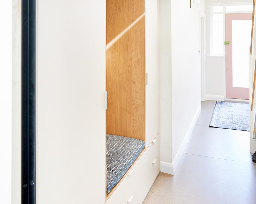 Stu and Nadja’s jaw-dropping hallway storage