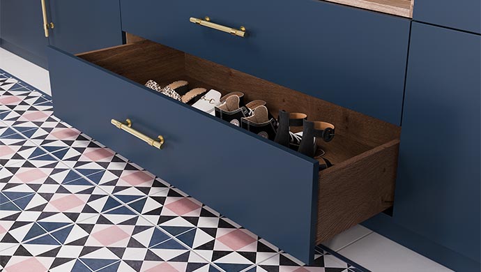 Finishing touches for our built-in furniture